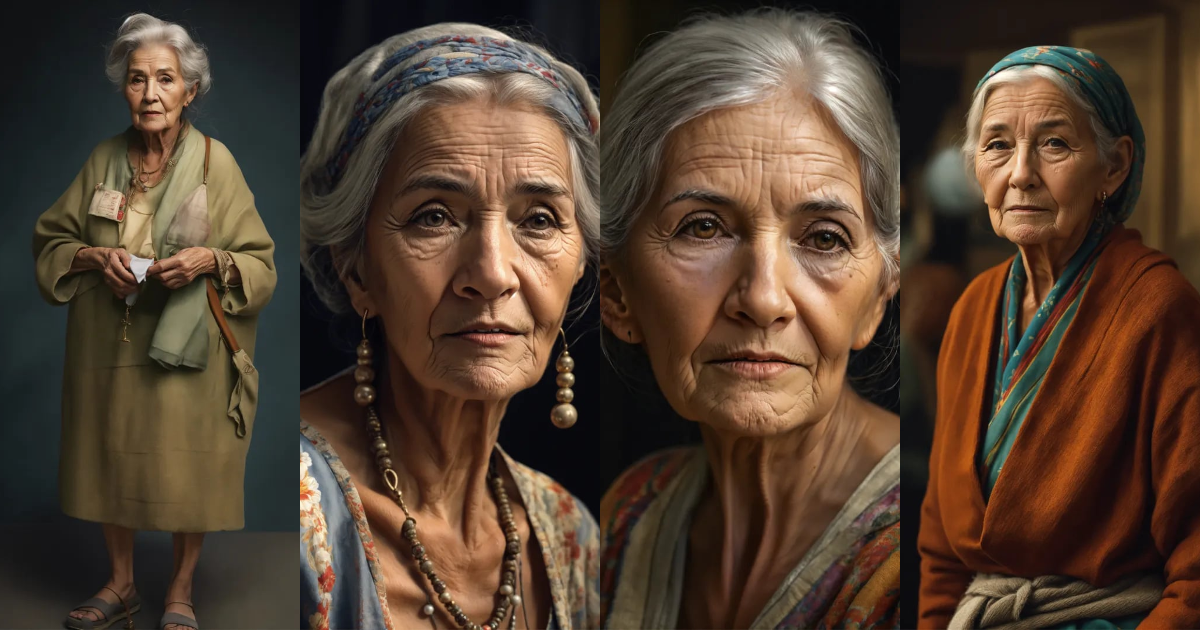 Lexica - Old woman very detialed, perfect, hyperrealistic, anatomy real ...