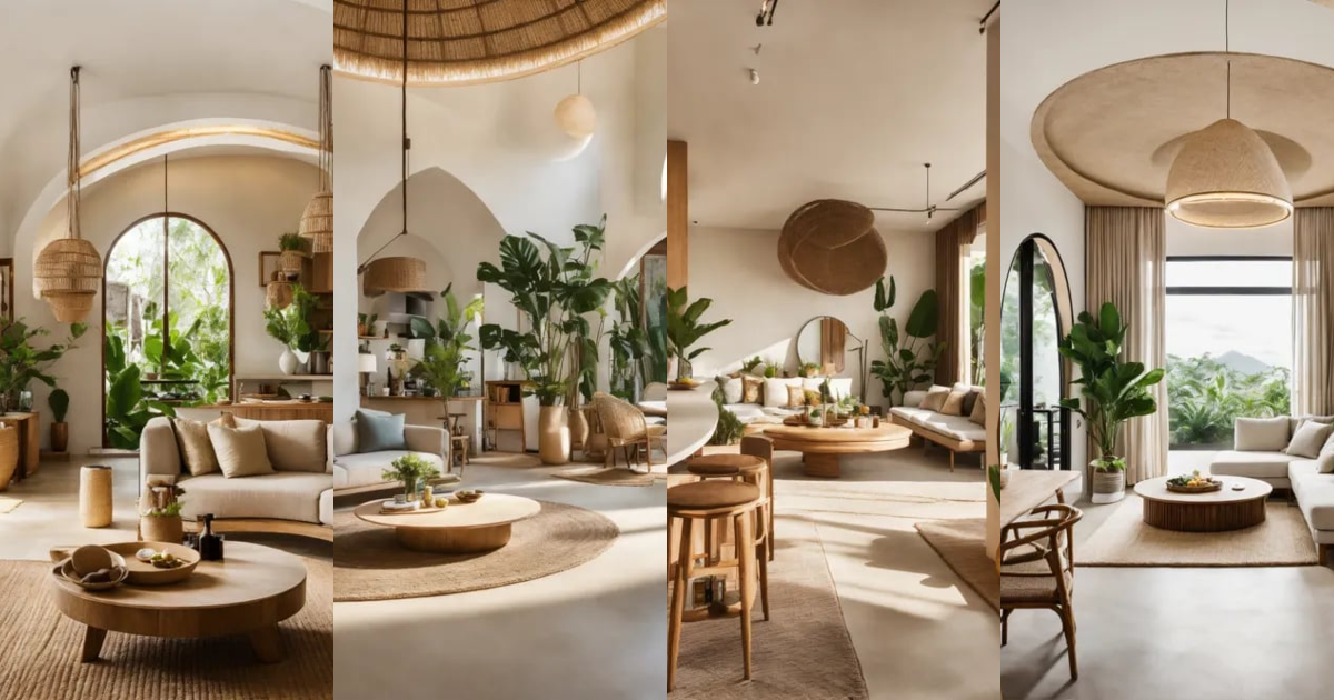 Lexica - Modern take on upscale bali inspired small apartment white ...