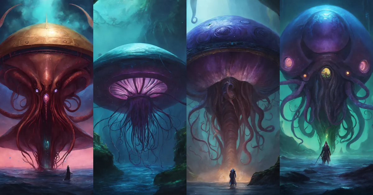 Lexica - A mindflayer nautiloid, ilithid nautilus organic spaceship ...