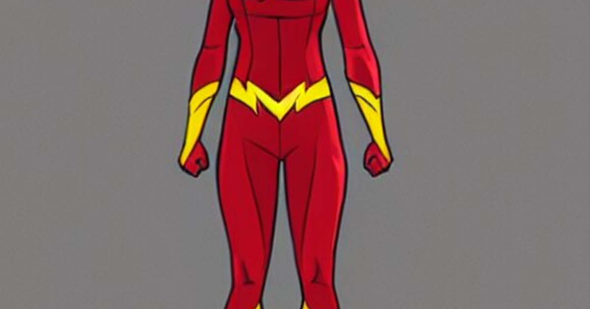 Lexica - Female, the flash, full body concept art