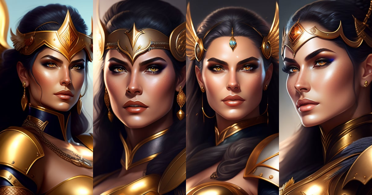 Lexica - Amazon valkyrie athena, d & d, fantasy, portrait, highly ...