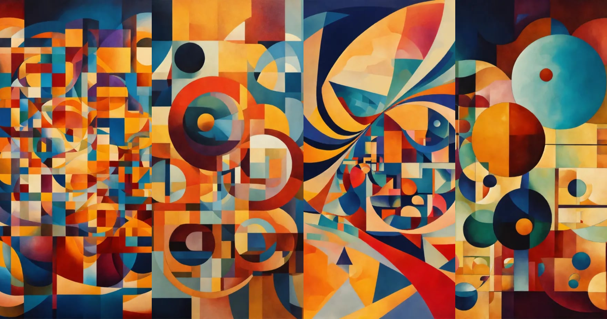 Lexica - Abstract design and minimalist of Stellar Infinity cubist art ...