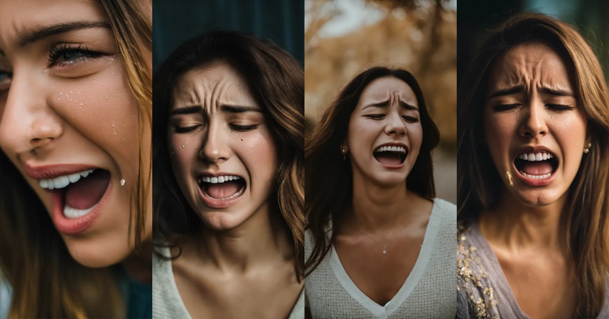 Lexica - Woman crying hysterically