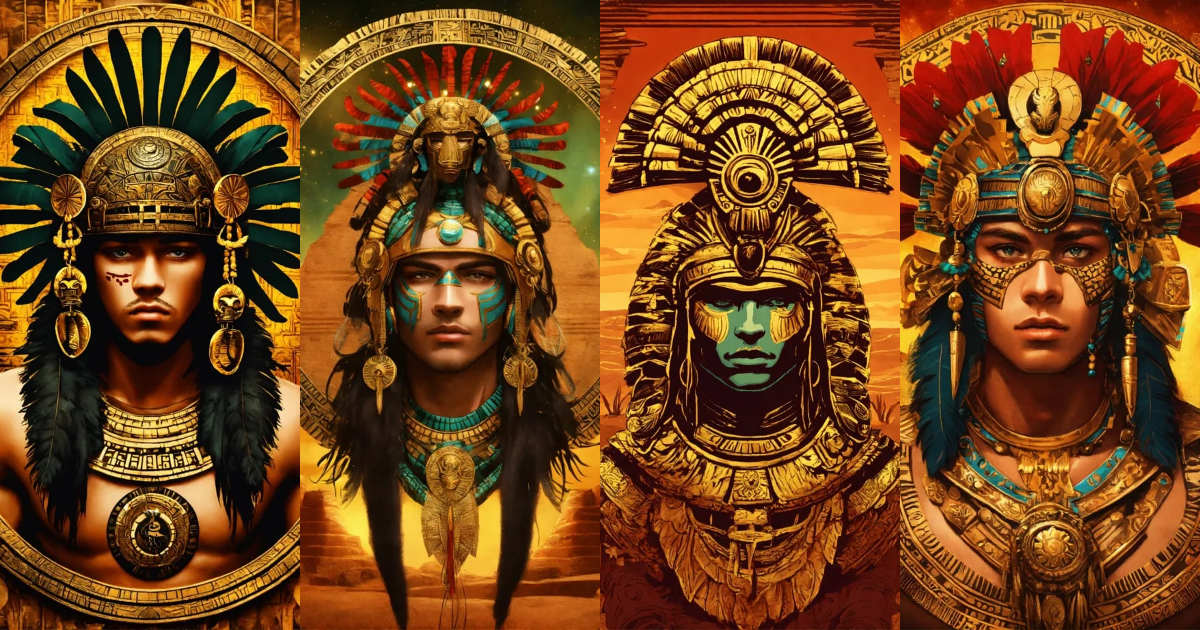 Lexica - Scorpio Pluto zodiac theme oasis background Aztec warrior ...
