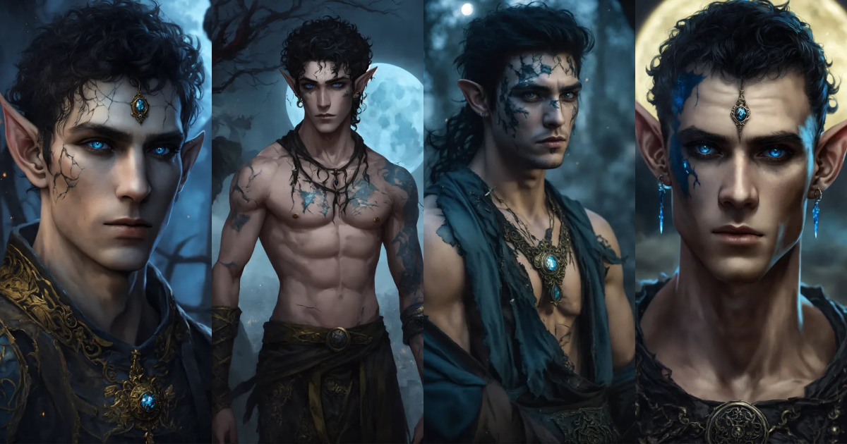 Lexica - Fantasy portrait of a gaunt male elf, sickly thin, scrawny ...