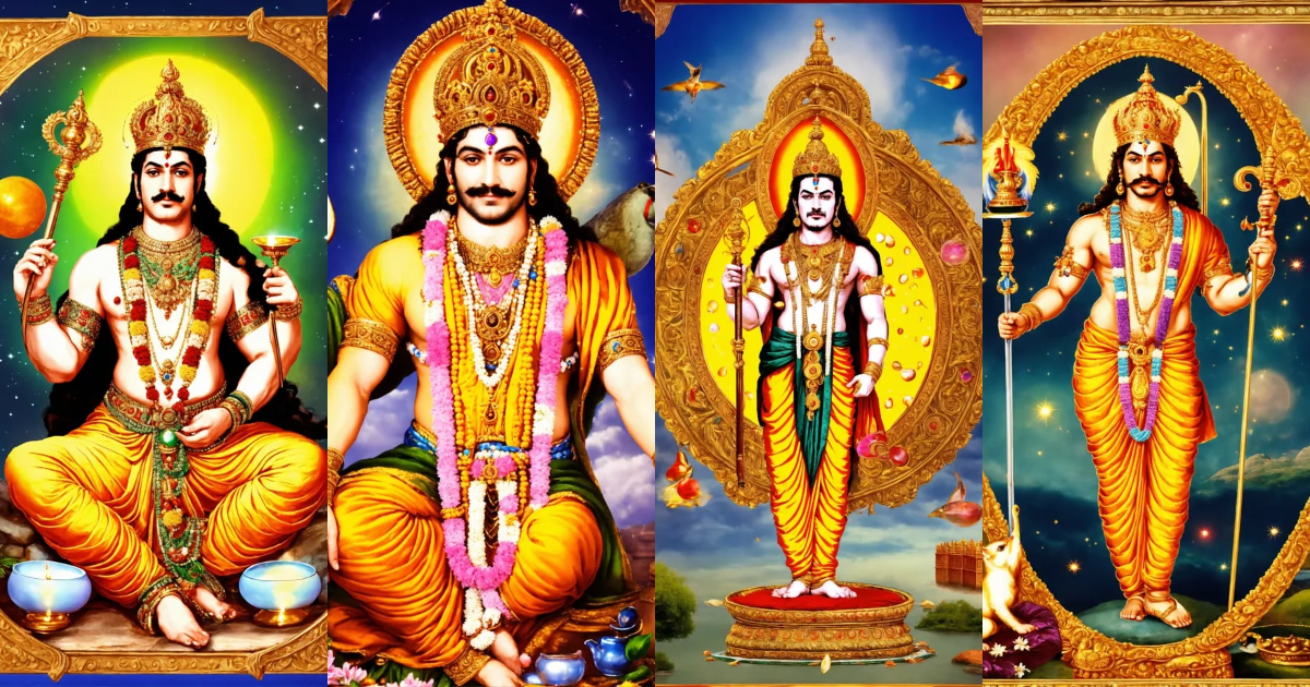 Lexica - Generate an image of lord mercury according to Vedic astrology