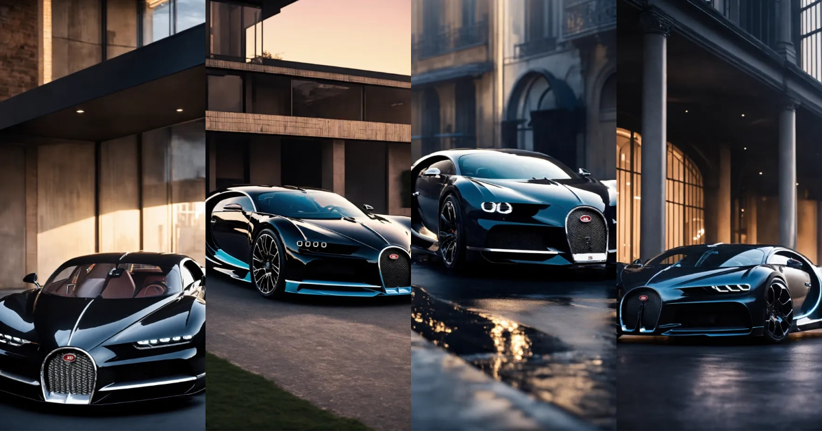 Lexica - Bugatti La Voiture Noire BATMAN inspired, 8K