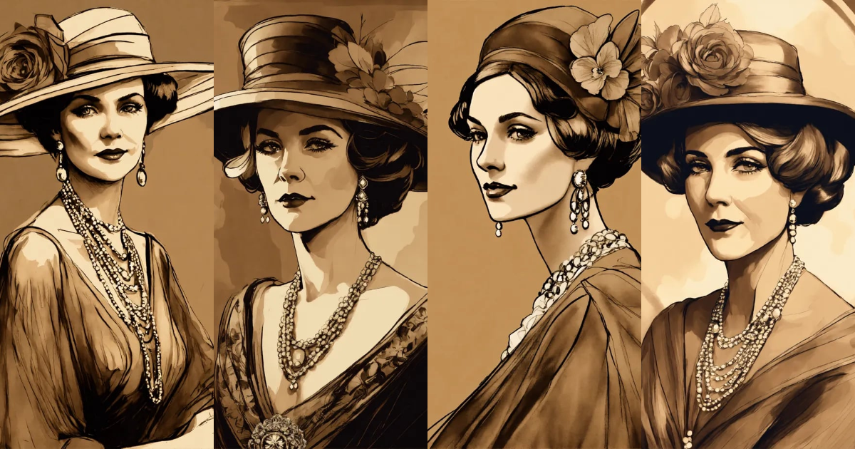 Lexica - Gatsby era 1920s old aristocratic socialite woman madame ...