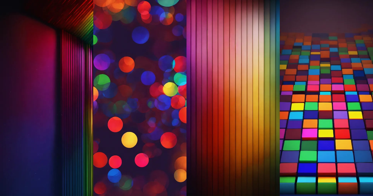 Lexica - Dark, lgbt colors, empty background image, colorful