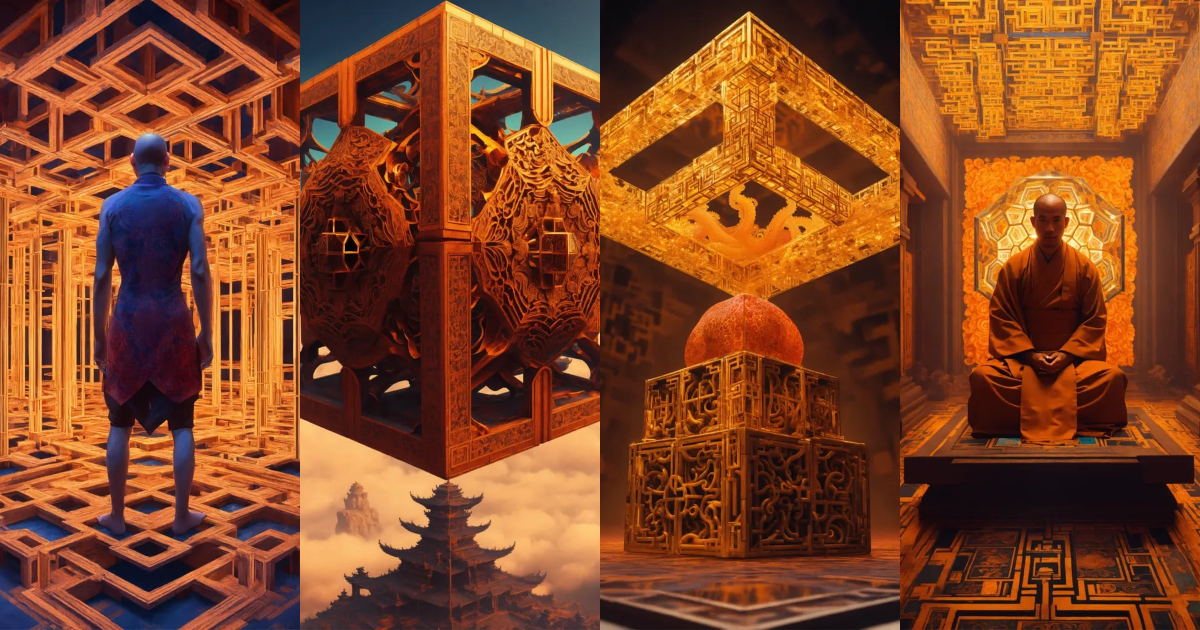 Lexica - Taoist monk octopus tesseract body fractal three point ...