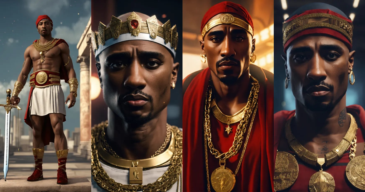 Lexica - Julius Caesar as Tupac Shakur 8k unreal engine render ...