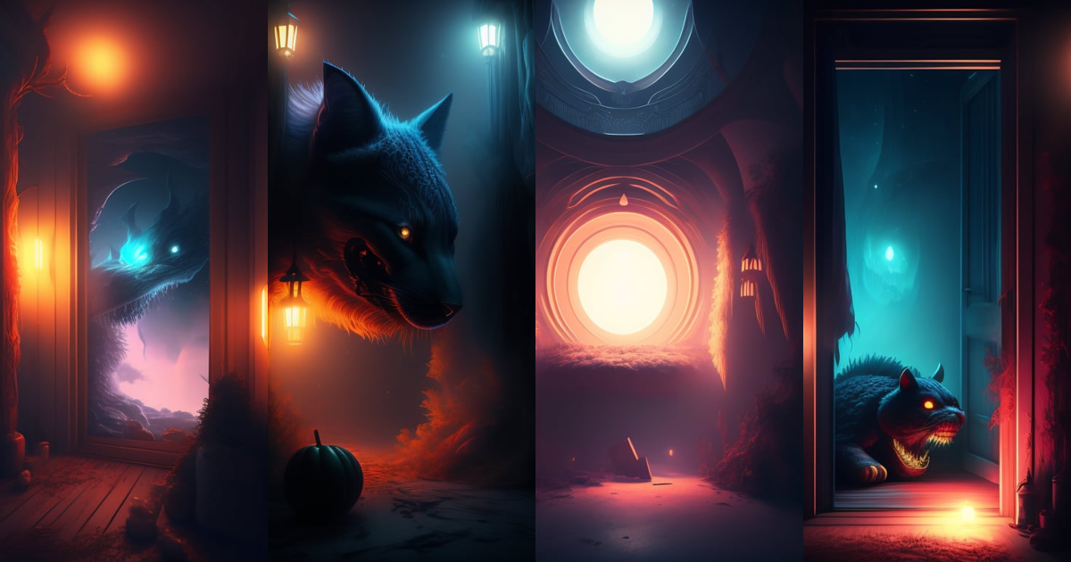 Lexica - Monster inside a liminal space of nightmares, dynamic lighting ...
