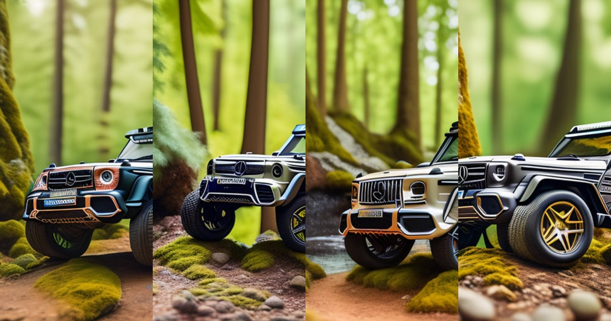 Lexica - Off road modified mercedes amg g63 in the forest, artstatiom ...