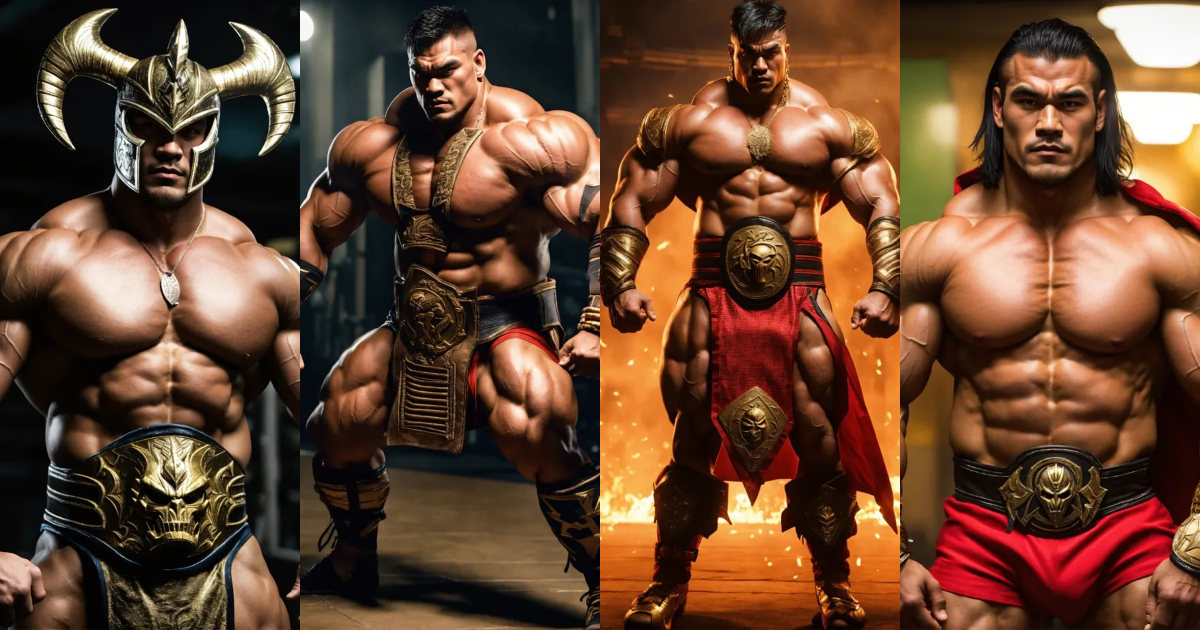 Lexica - 30-year-old wrestler with big muscles, bodybuilder, big, Shao ...