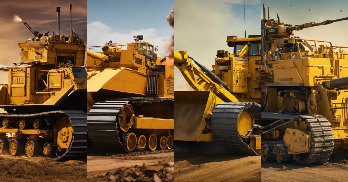 Lexica - Killdozer, with plow, and Gatling guns