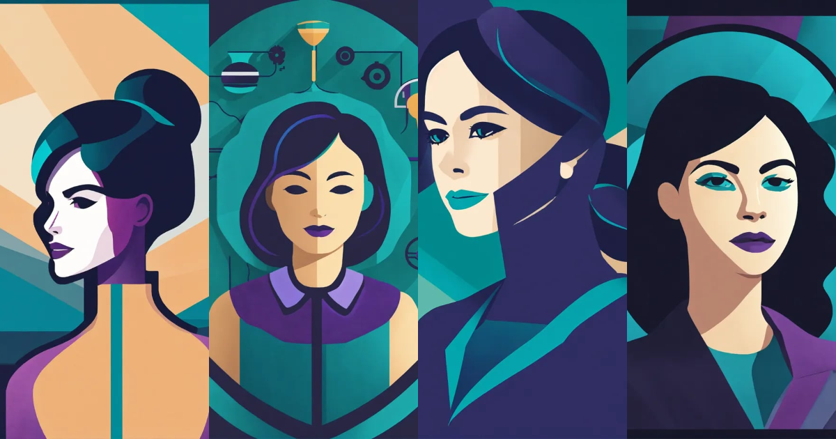 Lexica - Vector icon that represents a woman supporting each other in ...