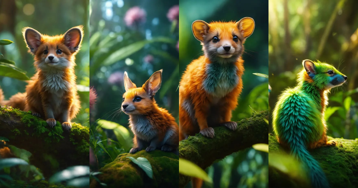 Lexica - Ultra beautiful little furry creatures in a beautiful mystical ...