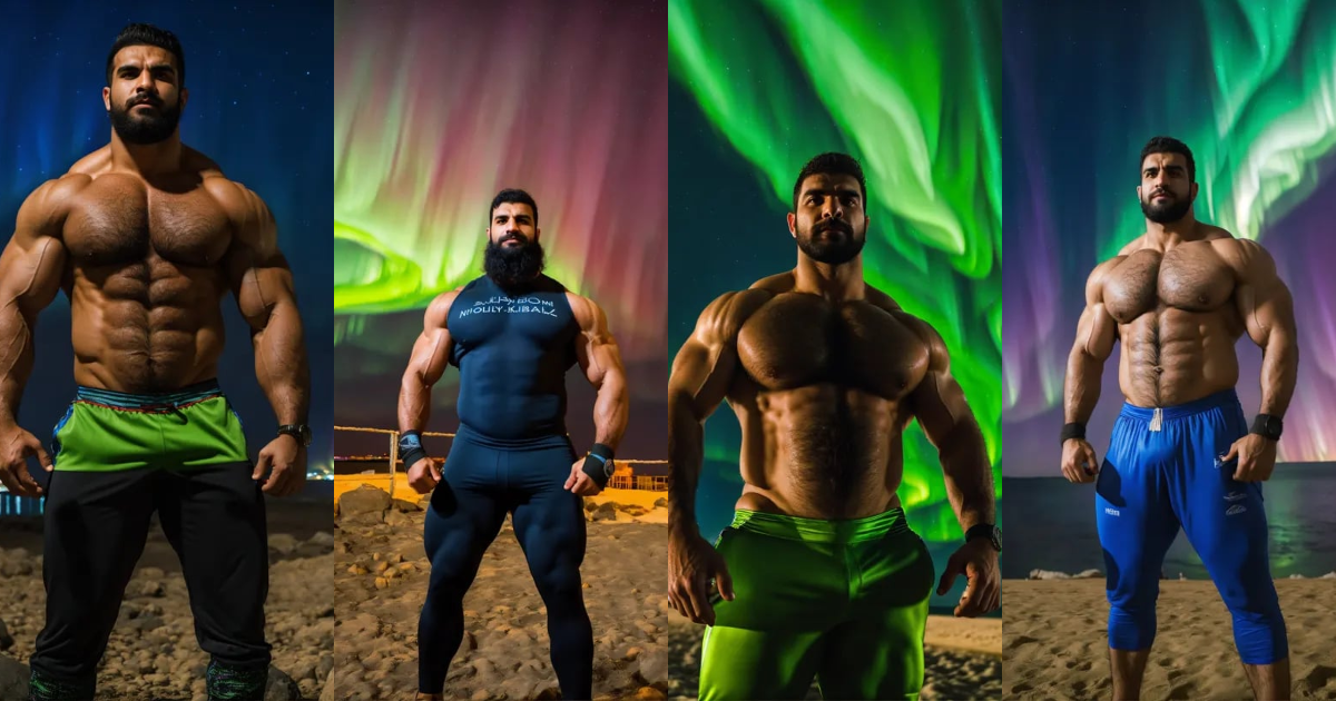 Lexica - 30-year-old hairy Bahraini man with big muscles, big ...