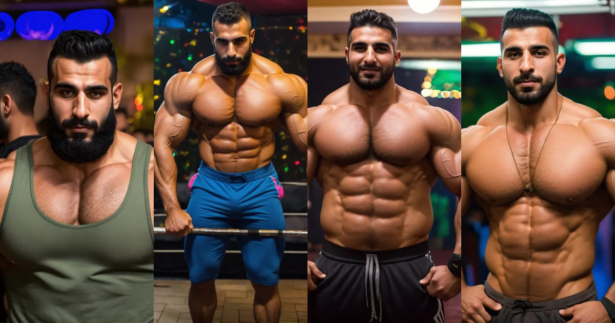 Lexica - 30-year-old Syrian man with big muscles, big bodybuilder, body ...