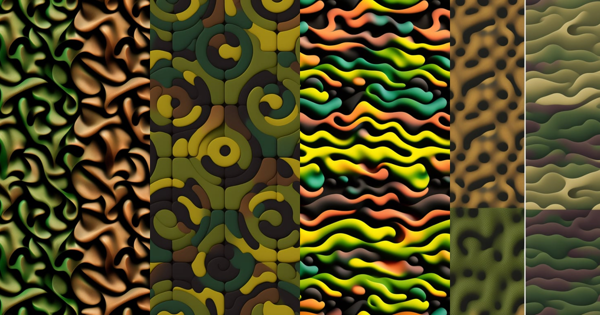Lexica - Seamless Texture Camouflage, Multicam, EMR