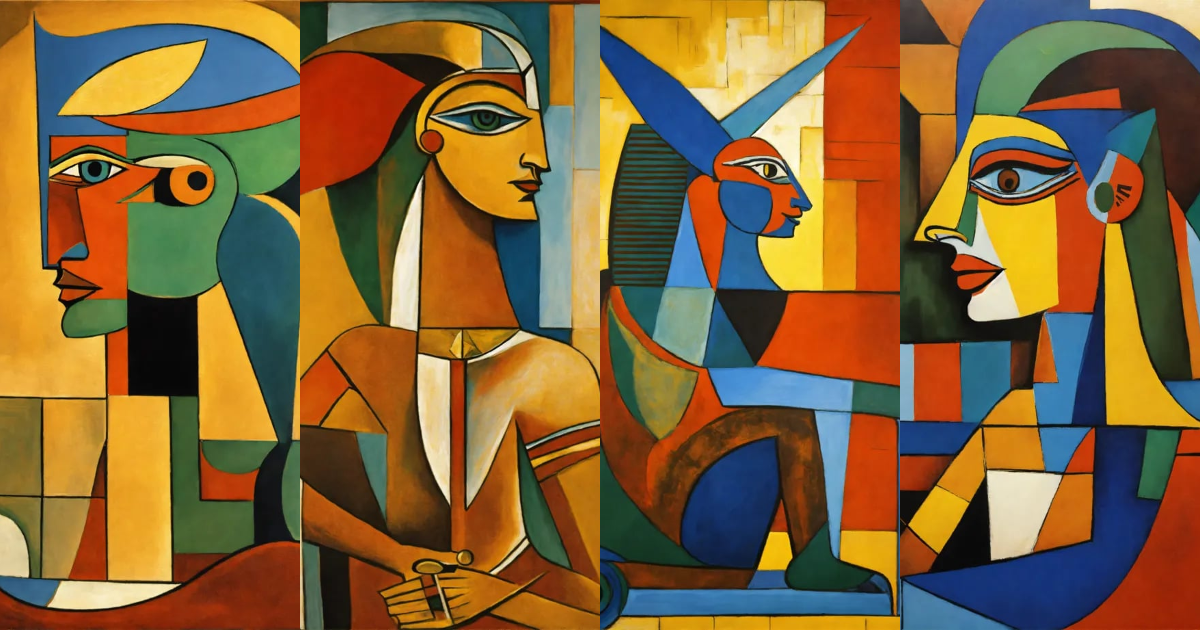 Lexica - Abstract Pablo Picasso painting Sphinx from Greek mythology