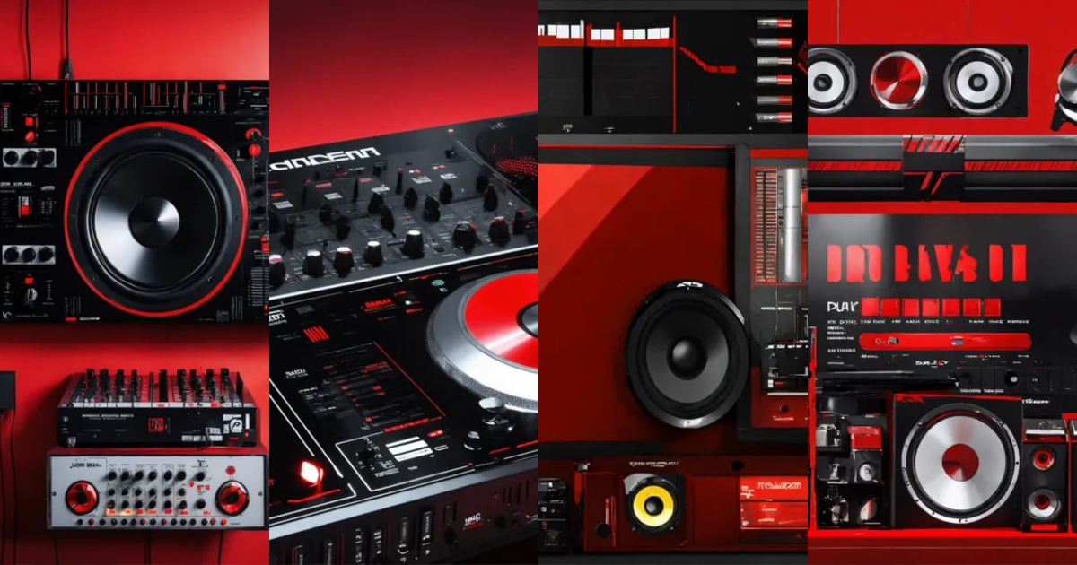 Lexica - Modern day DJ mix board and speakers image to go on business ...