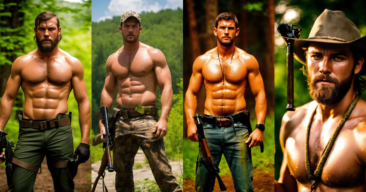 Lexica - Shiny glistening Sweaty slick redneck outdoorsman hunting ...