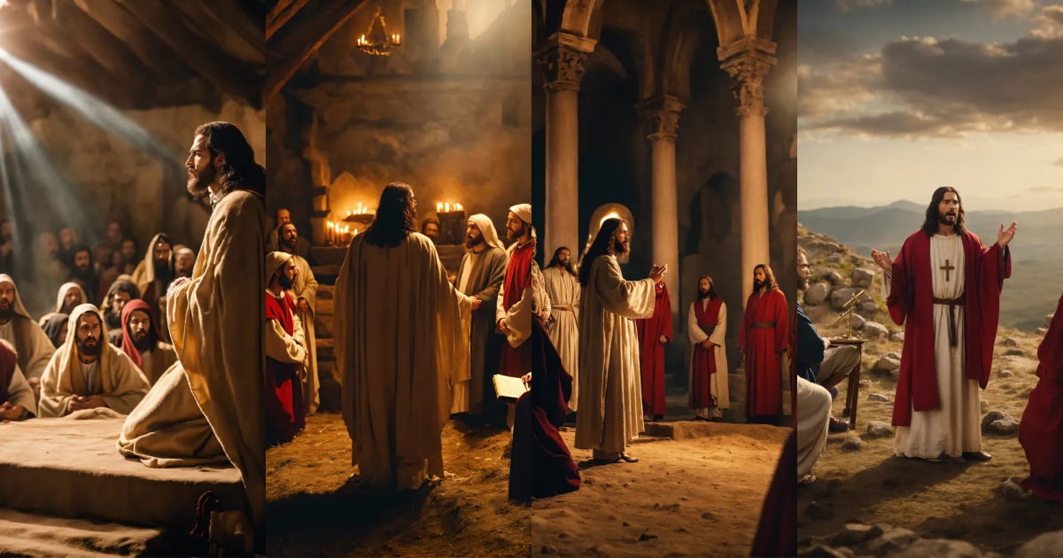 Lexica - Movie still from the passion of the crhrist.Jesus preaching ...
