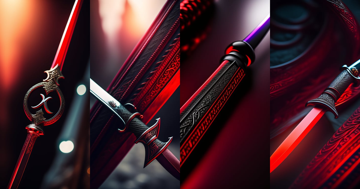 Lexica - A magical weapon that combines a staff and a sword. European ...