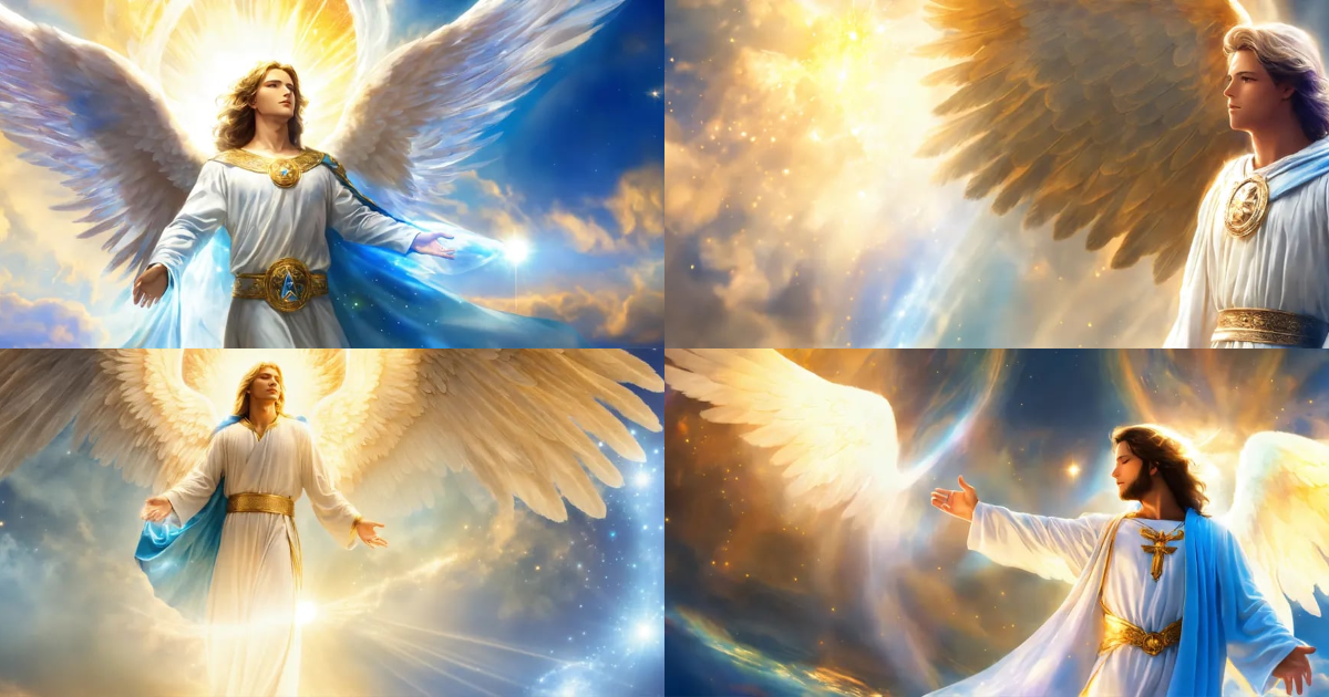 Lexica - Angel moving up beautiful uplifting spiritual visionary scene ...