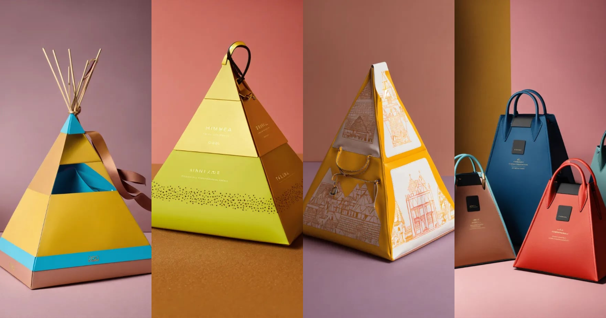 Lexica - An unconventional pyramid packaging design for mini bags