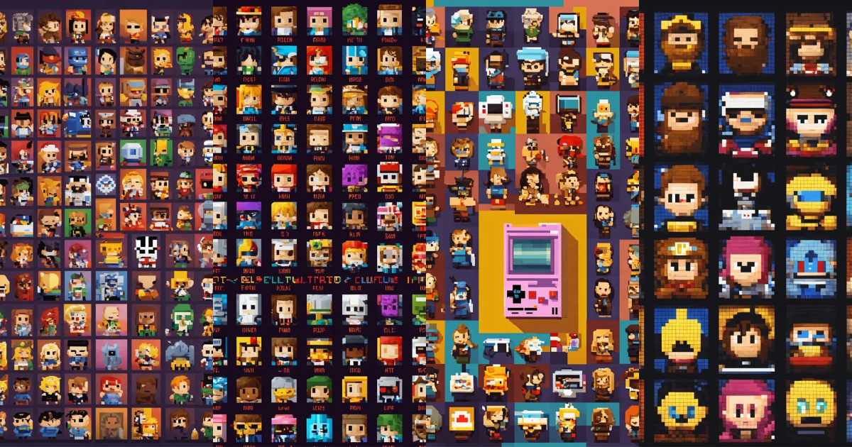 Lexica - Pixelated Pop Culture Icons Step into the pixelated past with ...
