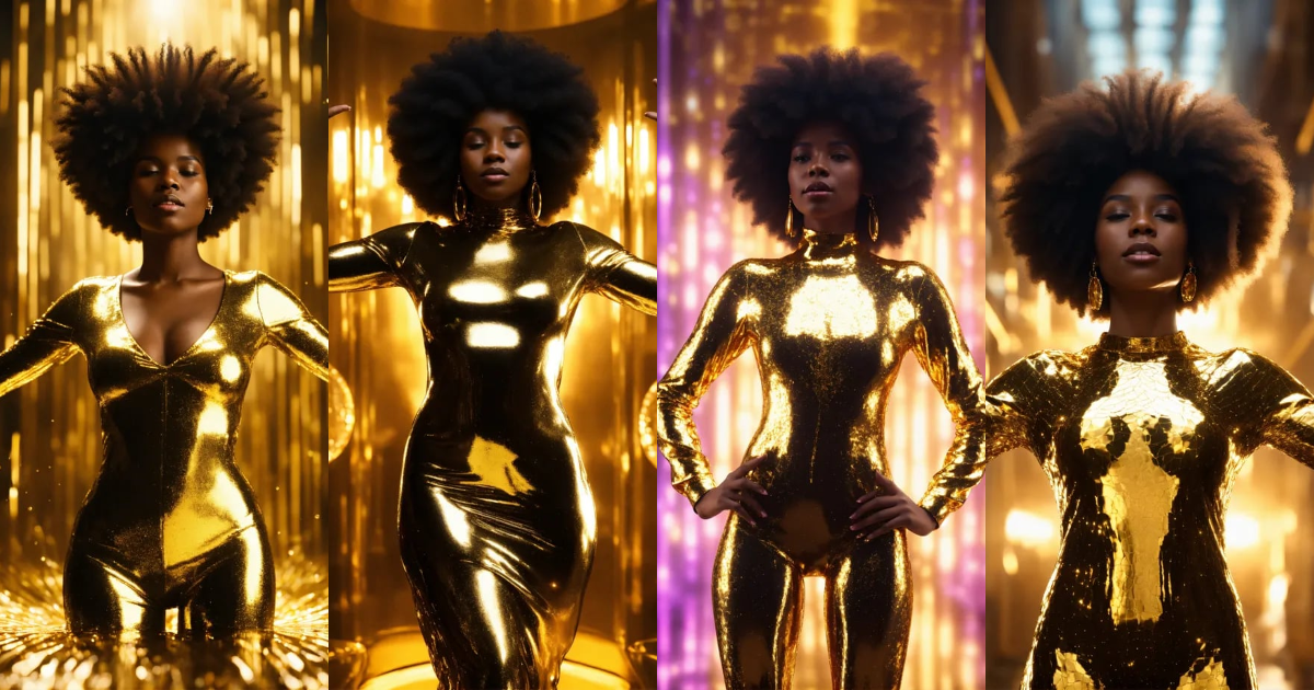 Lexica - 3d render of black woman with afro made entirely of glass ...