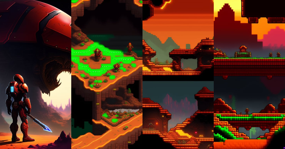 Lexica - Doom slayer avec terraria