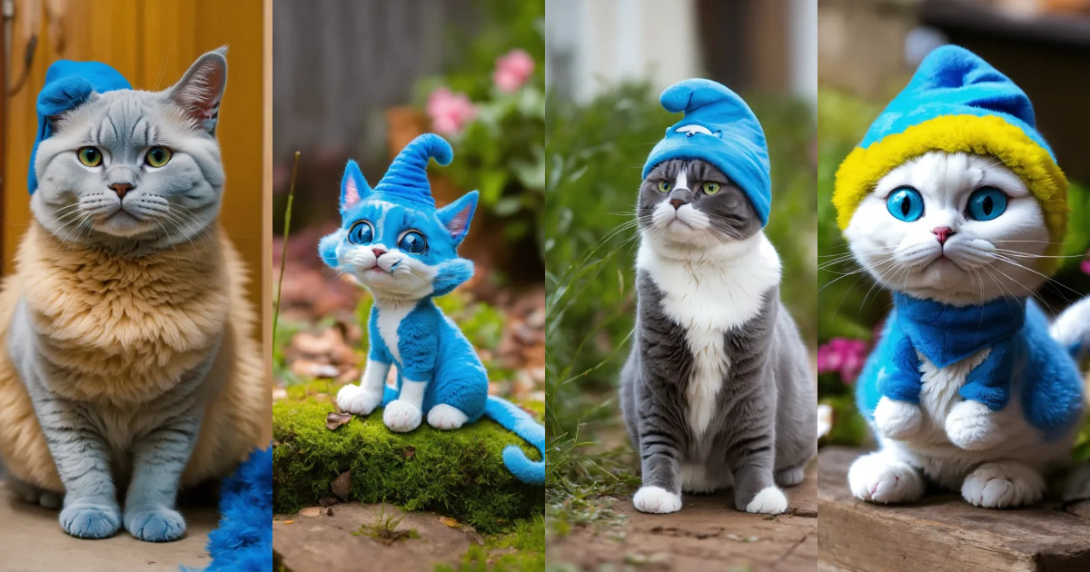 Lexica - Smurf cat
