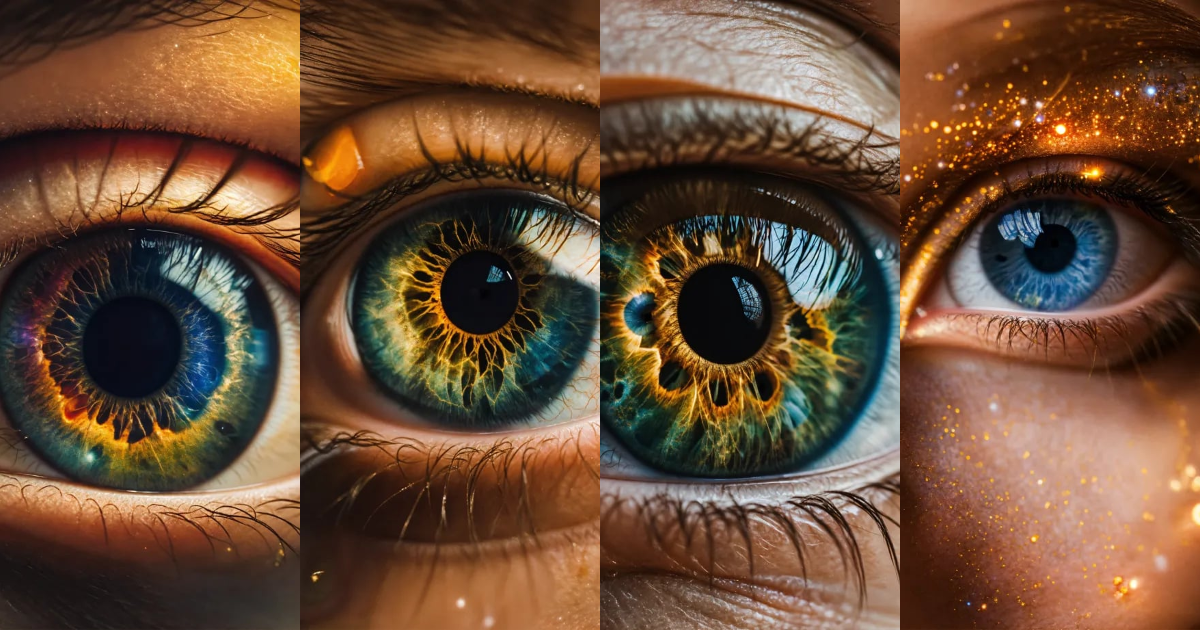 Lexica - Lateral view of an eye with a galaxy for an iris