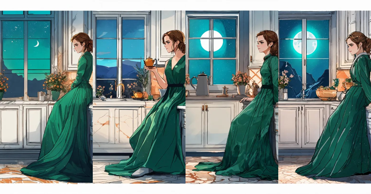 Lexica - Emma watson as hermione granger in a emerald dress inside a ...