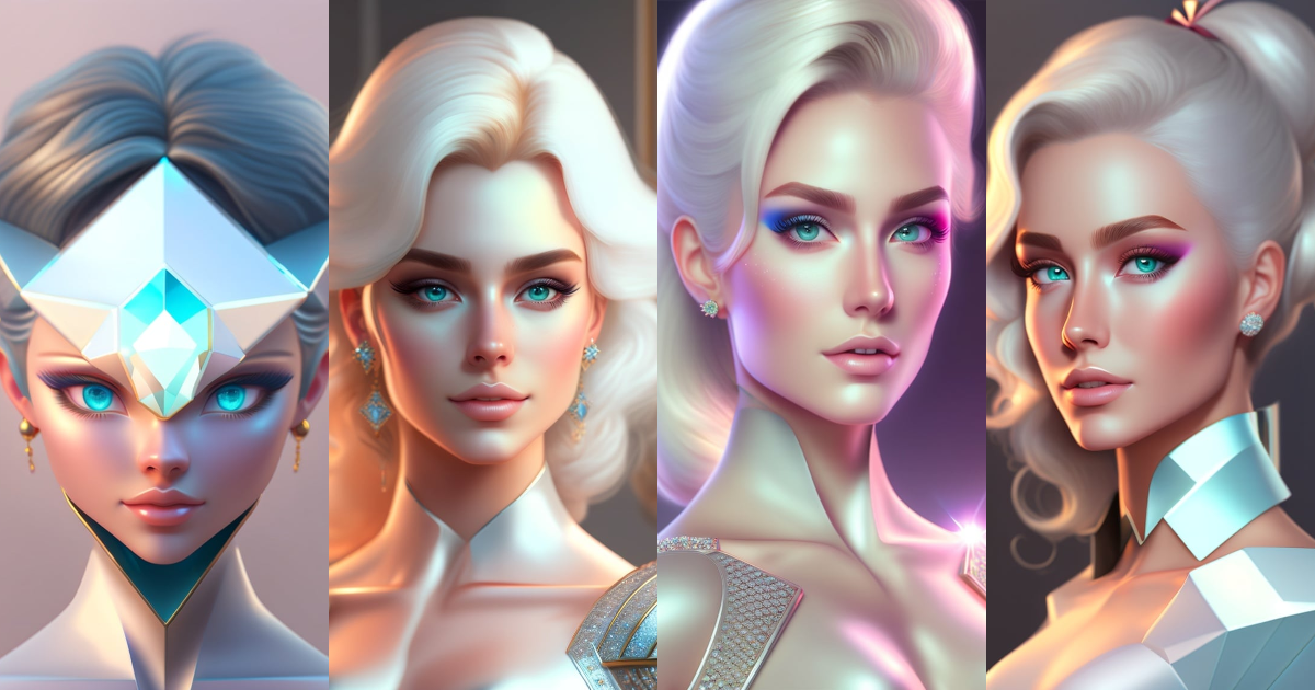 Lexica - Hyper realistic image of White Diamond the character of Steven ...