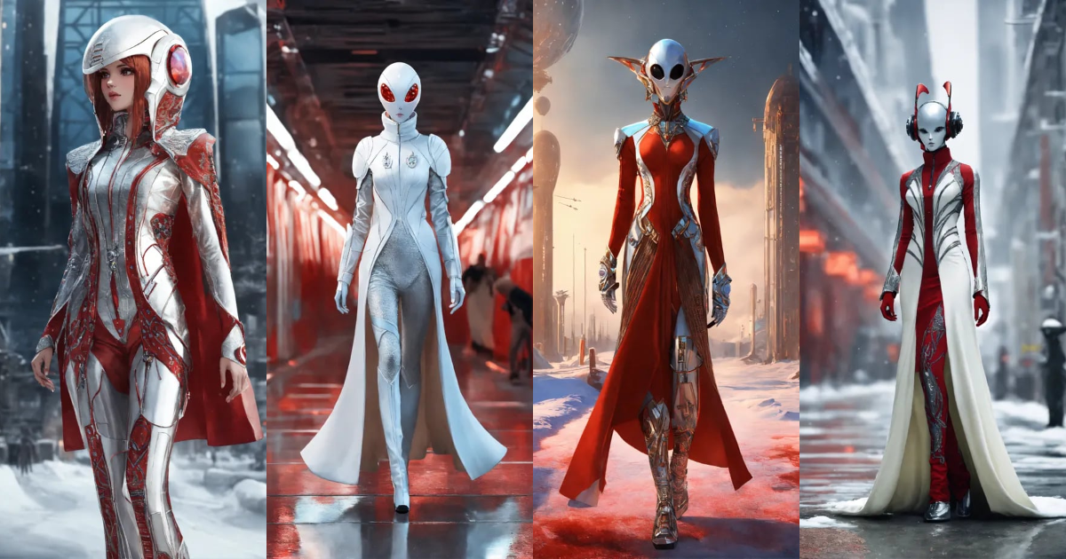 Lexica - A Alien, Alienrace woman , Alien_hippie hippiestyle clothings long dressed, colored ...