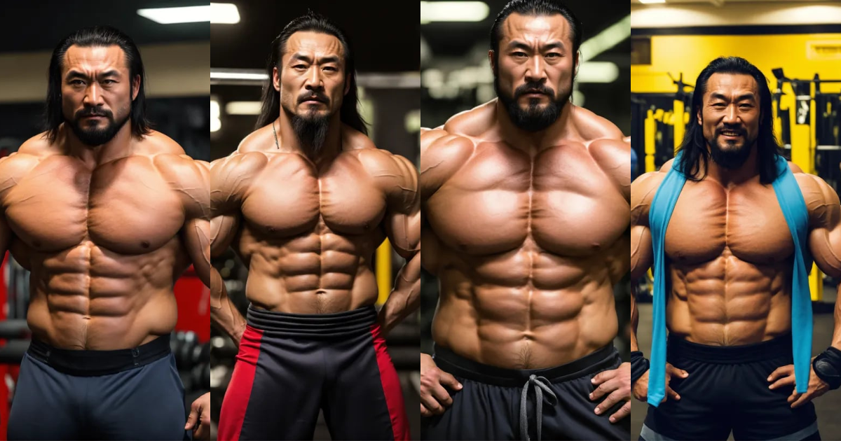 Lexica - 30-year-old hairy man with big muscles, Shang Tsung from ...
