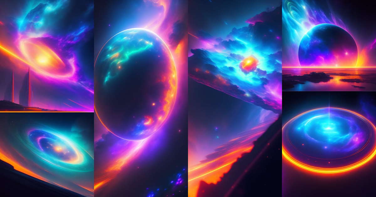 Lexica - Ultradetailed illustration of an energy spell in a galaxy ...