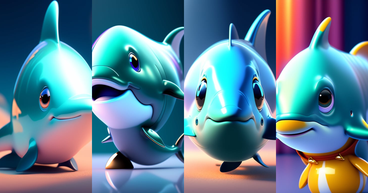 Lexica - Cute cartoon dolphin, artstation, detailed, digital painting ...