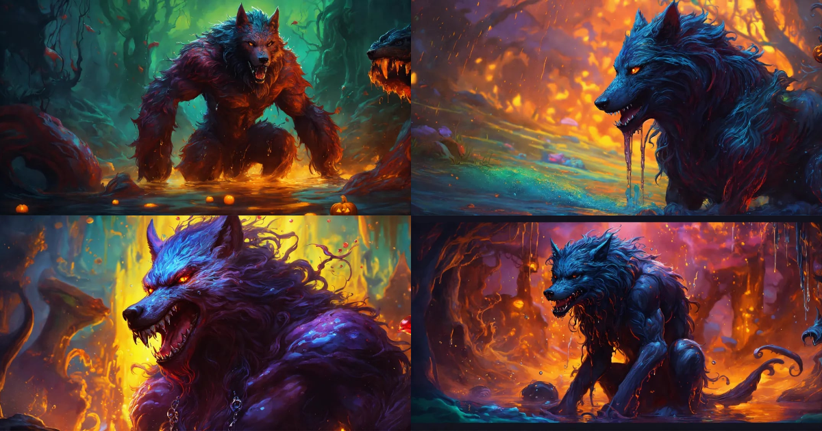 Lexica - Splash art, a quirky liquid portrait of a hauntingly beautiful ...