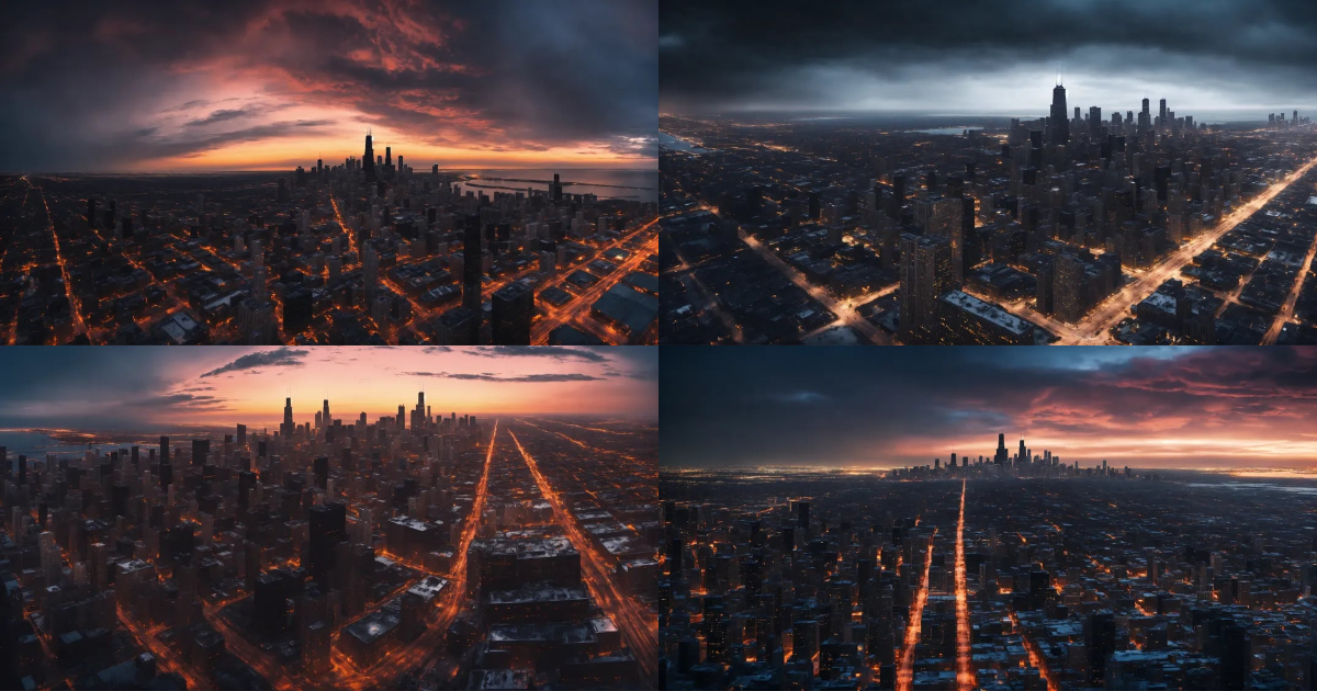 Lexica - Hyper detailed dark dystopian panoramic view of the desolate ...