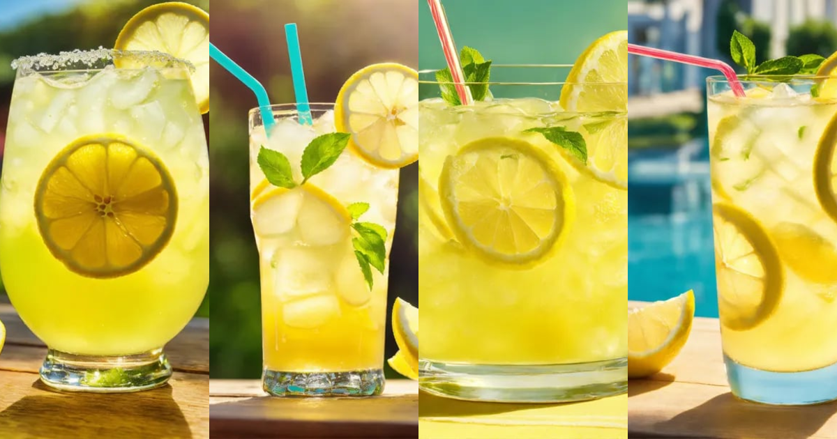 Lexica - Lemonade (repeat) A refreshing glass of lemonade, with a lemon ...