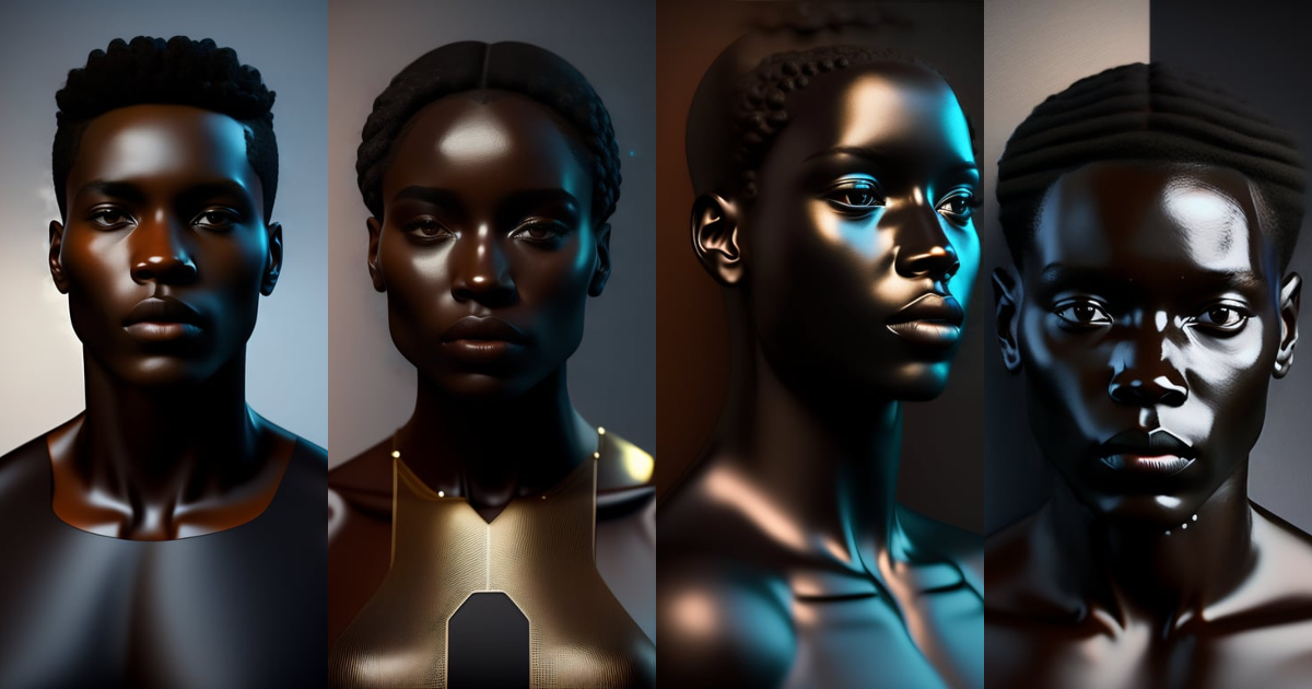 Lexica - Web3 dapp in form of a black human face