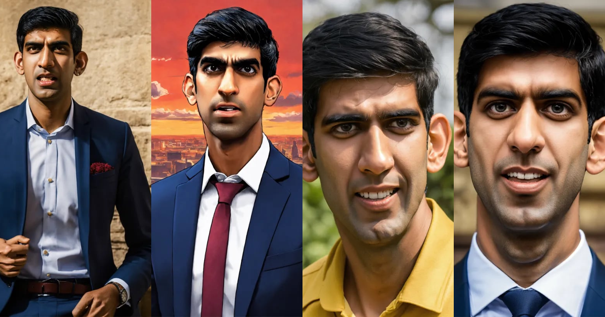 Lexica - Rishi Sunak, MAD, ANGRY