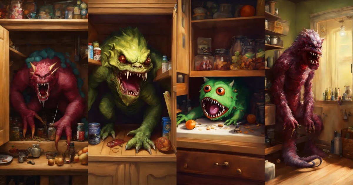 Lexica - A realistic monster coming out of my cabinet, by Marijah Bac Cam