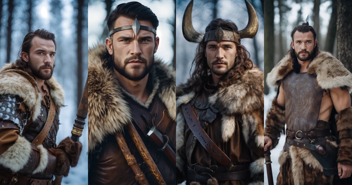 Lexica - Germanic barbarian man with a pointed nose and small ears. He ...