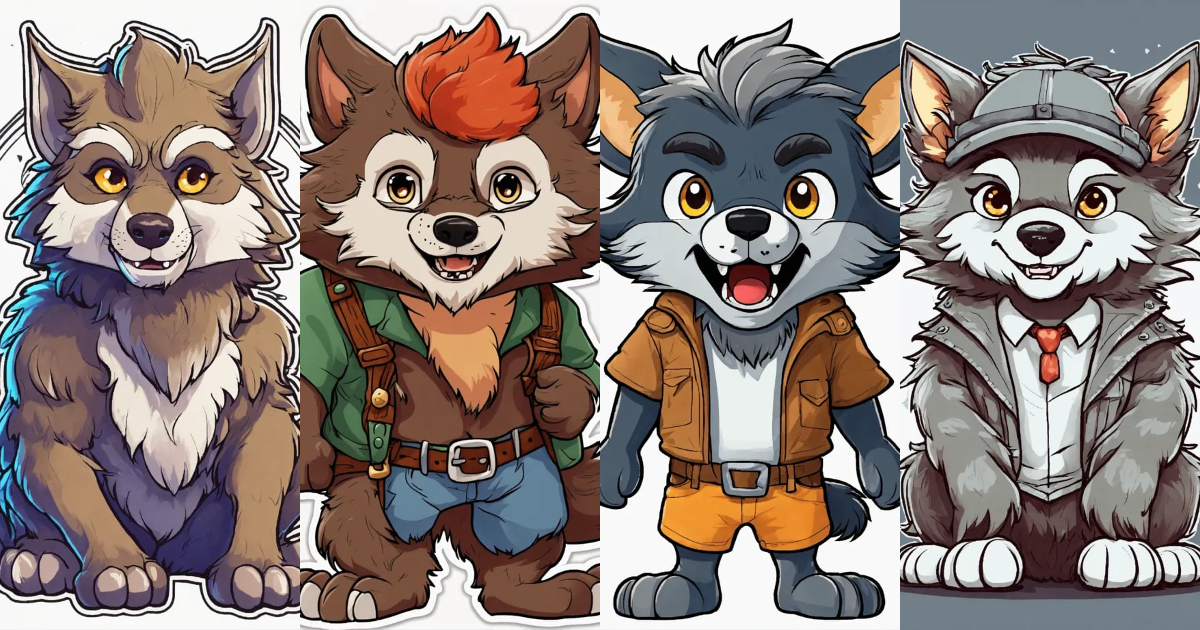 Lexica - Generate a cute little werewolf illustration, 4K resolution ...